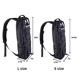 Portable Oxygen Tank Backpack O2 Cylinder Carrying Bag Oxygen Tank Holder for Size M2, M4, ML6, M9, M6, MD（Black）