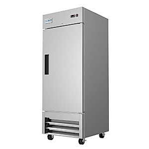 KoolMore 29" 1 Door Stainless Steel Upright Commercial Reach-in Freezer - 23 cu. ft