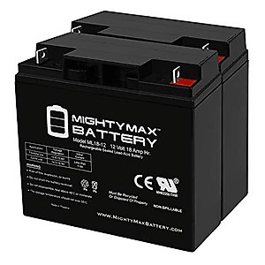 Mighty Max Battery 12V 18AH SLA Battery Replacement for Enduring 6FM17, 6-FM-17