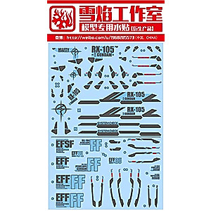ANSAI High Precision Decals Decal for HGUC 1/144 XI VS Penelope Scale Model kit Sticker (H35 (2 Sheets))