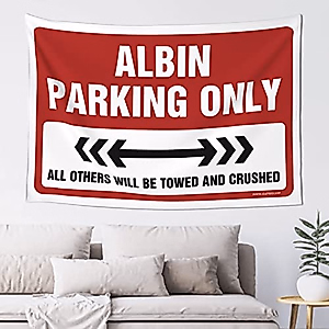 Bedroom Door Decorations Albin Parking Only Tapestry Space Decorations Beer Decorations for Man Cave (Size : 75X100CM)