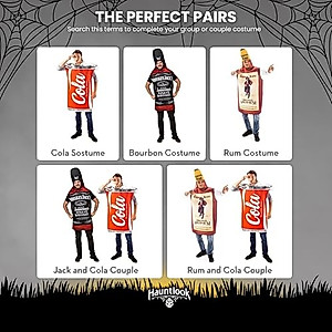 Beverage Can Costume | Slip On Halloween Costume for Women and Men| One Size Fits All |Red Cola Soda Can