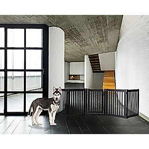 Solid Wood Pet Gates in Black
