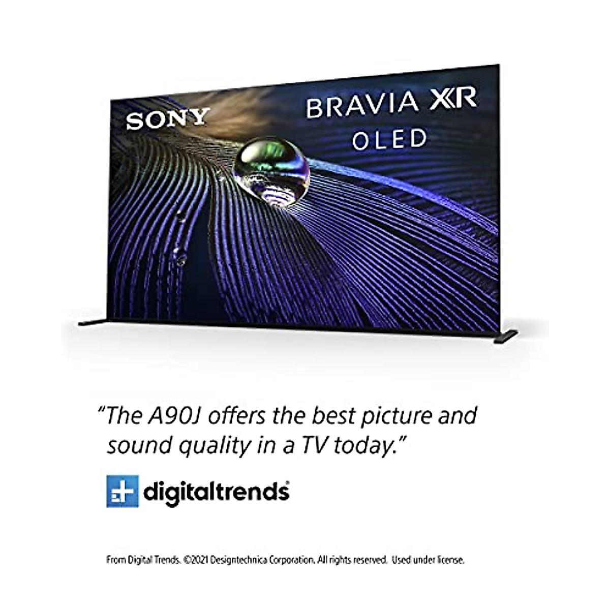 Sony A90J 83 Inch TV: BRAVIA XR OLED 4K Ultra HD Smart Google TV with Dolby Vision HDR and Alexa Compatibility XR83A90J- 2021 Model (Renewed)