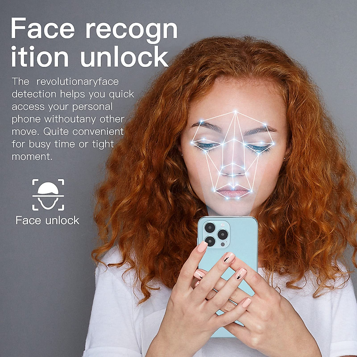 VBESTLIFE 6.1in Unlocked Smartphone 3G Cell Phone for Android, 6.1in HD Screen Dual Card Dual Standby Mobile Phone, 4000mAh Large Battery, Three Card Slots, Face Unlock(Blue)