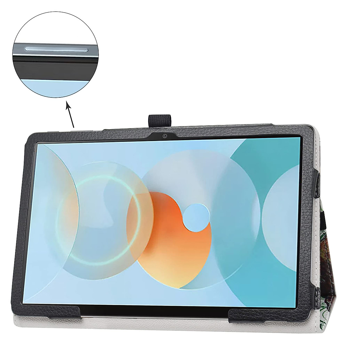 Bige for Blackview Tab 13 Case,PU Leather Folio 2-Folding Stand Cover for Blackview Tab 13 10.1" Android Tablets,Love Tree