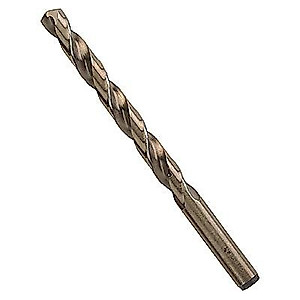 BOSCH CO4146 1-Piece 19/64 In. x 4-3/8 In. Cobalt Metal Drill Bit for Drilling Applications in Light-Gauge Metal, High-Carbon Steel, Aluminum and Ally Steel, Cast Iron, Stainless Steel, Titanium
