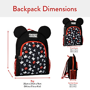 Disney Boys Mickey Mouse Backpack Black
