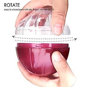 ZTFORUS Onion Keeper Set, 2 Pack Reusable Refrigerator Onion Saver Container with Clear Lid Onion Organizer Holder for Leftover Onion