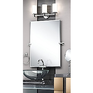 Gatco 4686 Channel Glass Shelf, Chrome/Wall Mounted 20.13" X 5.25" Curved Tempered Glass Shelf for Bathroom