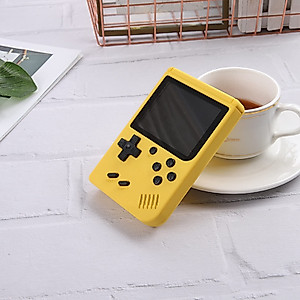 BEYOLO Retro Handheld Game Console Portable Retro Game Console 500 Classical FC Games Support Connecting TV & Two Players Portable Video GameToys Gifts Adults (Yellow, 8cm2.5cm12cm), 8cm*2.5cm*12cm