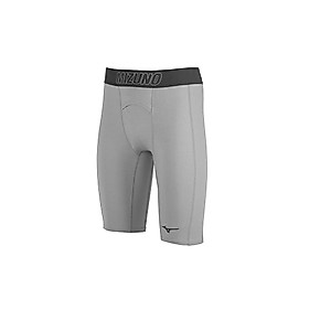 Mizuno Mens The Arrival Compression Sliding Short, Grey, Large US