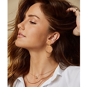 Statement Raffia Earrings, Boho Handmade Straw Rattan Drop Earrings, Geometric Raffia Lantern Dangle Earrings for Women Summer Beach Jewelry (Brown)