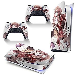 M-ad-ok-aPS5 Sticker (Digital Version) Protective Film for Console and Controller, Scratch-Resistant
