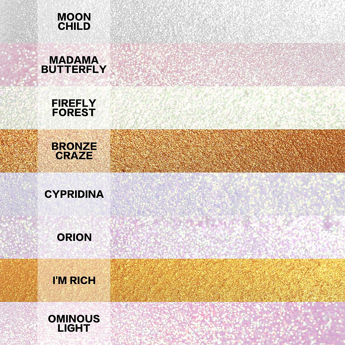 FOCALLURE Starfall Glowing Liquid Highlighter, Shimmering Body Oil, Non-Sticky Shimmer Liquid Luminizer, Non-Greasy, Face & Body Glitter Makeup for Costumes, Cosplay, Rave Festival, MOON CHILD