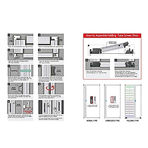 Custom Cut to Size,[ Grey,Embedded, W 40 xH 83 (inch)], Aluminum Retractable Front Screen Door net,Fiberglass mesh with alumium, Mosquito Screens I Bug Net for Doors