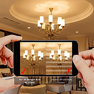 Ugvmn G4 Halogen Light Bulbs 20W 12V Clear Capsule Halogen Light Bulb 2 Pin Warm White 2700K Dimmable, Bi-Pin G4 Base for Cooker Hood, Crystal Chandeliers, Bathroom, 10 Pack