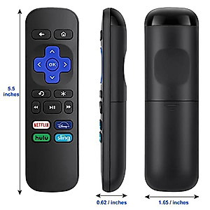for Roku Express Remote,for Roku Premiere Remote,for Roku 1,2,3,4 (HD,LT,XS,XD),(NOT for Roku Stick, Roku TV)