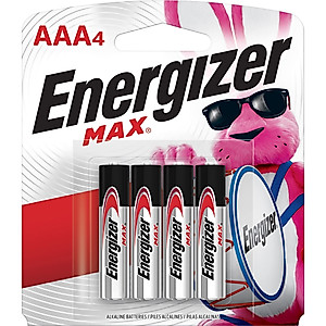 Energizer MAX Alkaline Batteries, 2 Batteries/Pack 2 Batteries/AA Battery,Multi, 2 Count & AAA Batteries, Max Triple A Alkaline, 4 Count