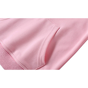 Ding-dong Baby Toddler Kid Boy Girl Solid Casual Pocket Hoodie Sweatershirt Pullover（Black,5T）