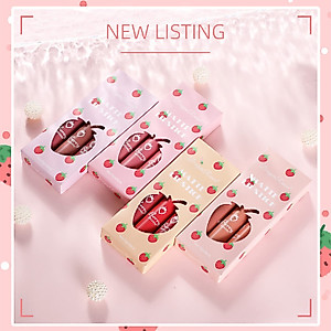 Plumping Lip Oil, Hydrating Lip Gloss Tinted Lip Balm Lip Care Transparent Toot Lip Oil Balm Care Lightening Nourishing Lip Glow Oil Non-sticky Big Brush Head Repairing Head Primer Lip Tint (CHERRY)