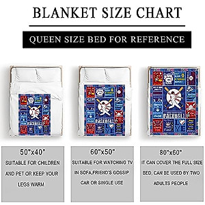 Baseball Blanket Ultra Soft Warm Flannel Throw Blanket Baseball Lover Baseball Team Blankets Gifts for Boys Adults Kids 50"X40"