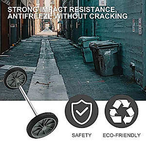 DOITOOL Trash Garbage bin Wheels Replacement Can Replacement Wheel Garbage Can Wheel Rubber Pulley Wheel Garbage Bin Wheels Replacement Parts