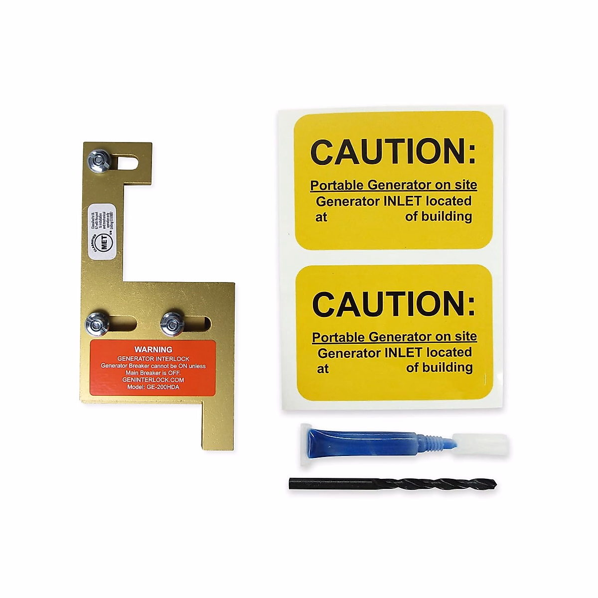 GE-200HDA GE General Electric Generator Interlock Kit for Verticle Main 150 or 200 amp Panel