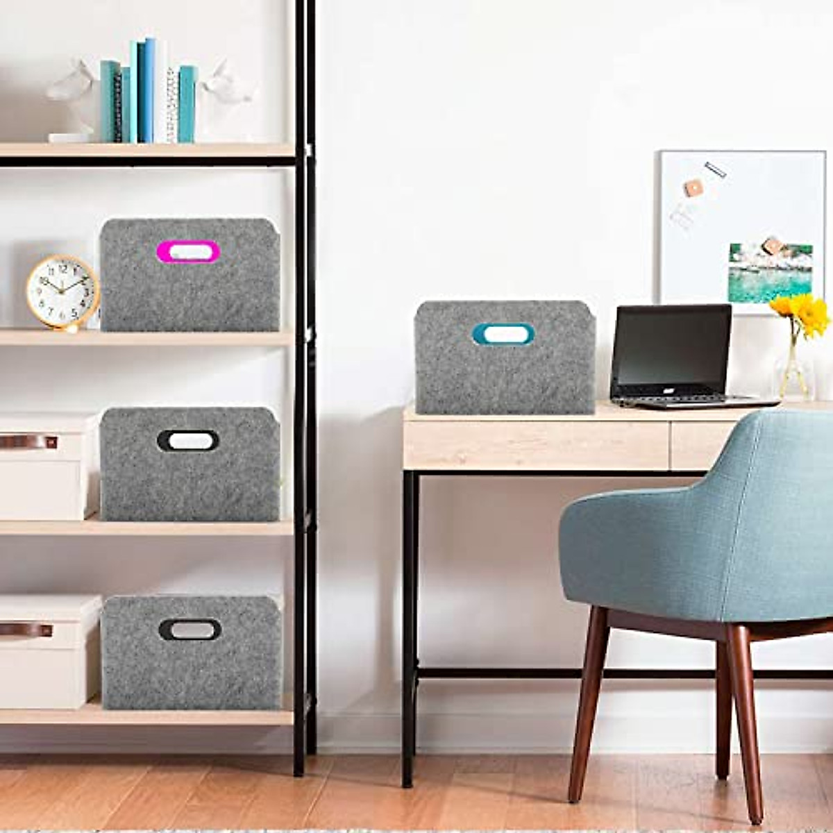 ENDLESS FUNCTIONS - Collapsible Storage Basket with Handles - Charcoal