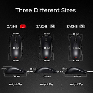 BenQ Zowie ZA11-B Symmetrical Gaming Mouse for Esports | Professional Grade Performance | Driverless | Matte Black Coating | Large Size