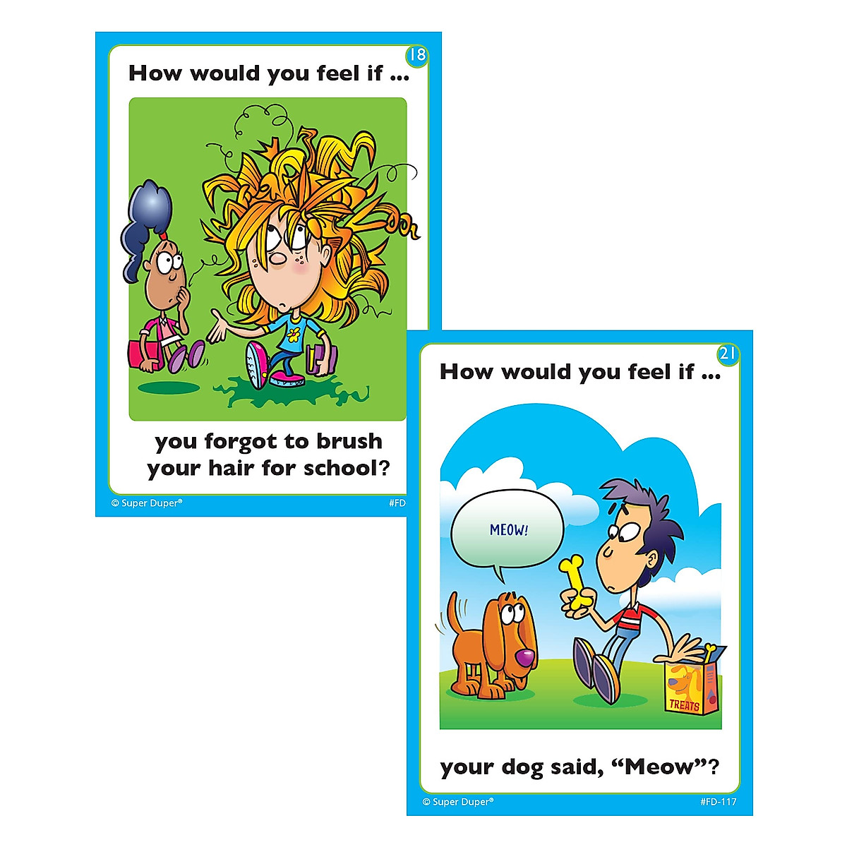 Super Duper Publications | How Would You Feel If Fun Deck | Understanding Feelings and Emotions Flash Cards | Educational Learning Materials for Children