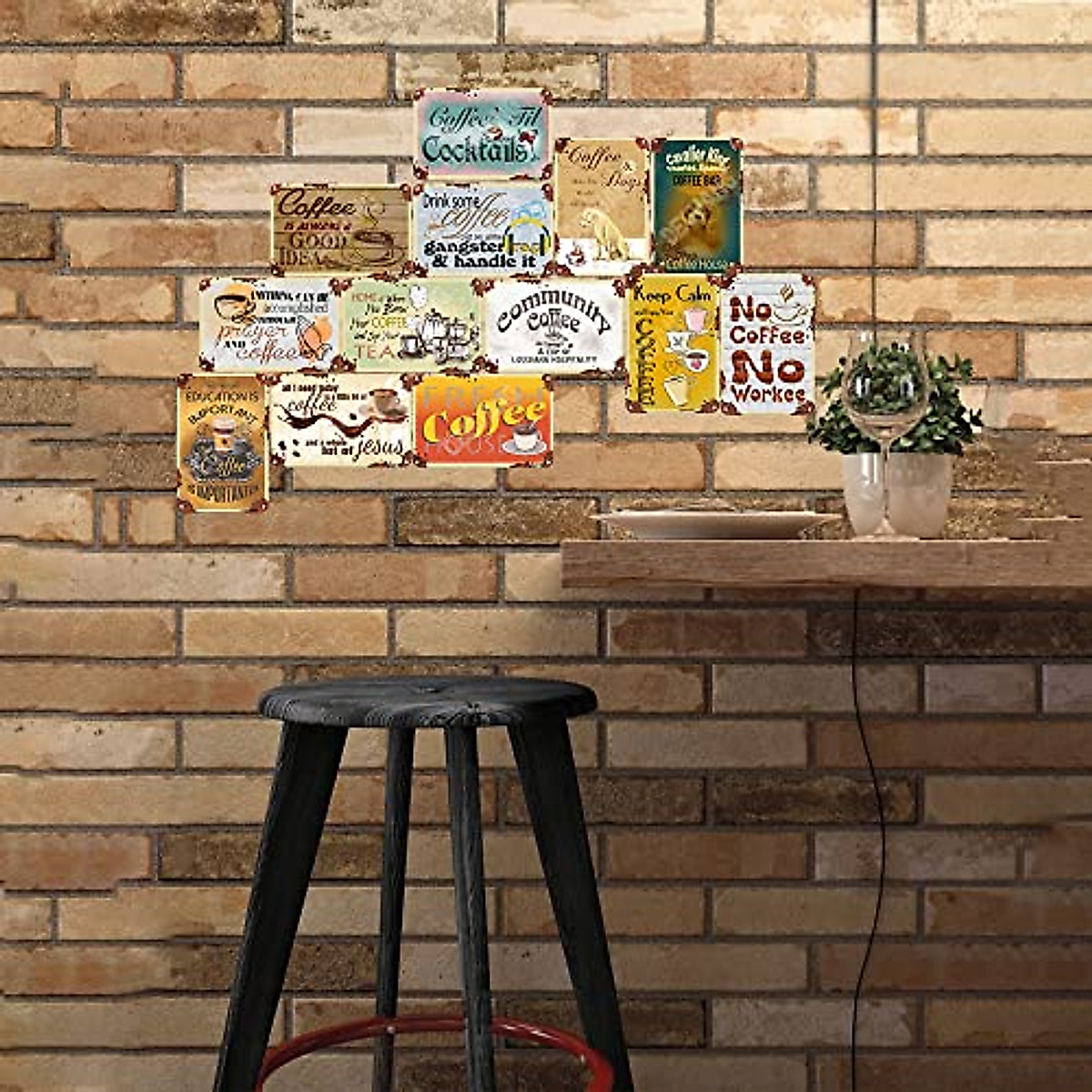 Warning Sign Please Close Gate Behind You Thank You Poster Tin Sign Farmhouse Decor For The Kitchen Poop Room Signs For Coffee Bar Tin Signs 8X12