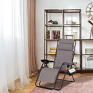 Evron Zero Gravity Chair Tray,Cup Holder for Zero Gravity Lounge Chair,Bag Hanging Design Recliners Cup Holder Tray Clip On Chair Table/Tray for Carrying iPhone/ iPad/Thermos Cup Black 2 Pack