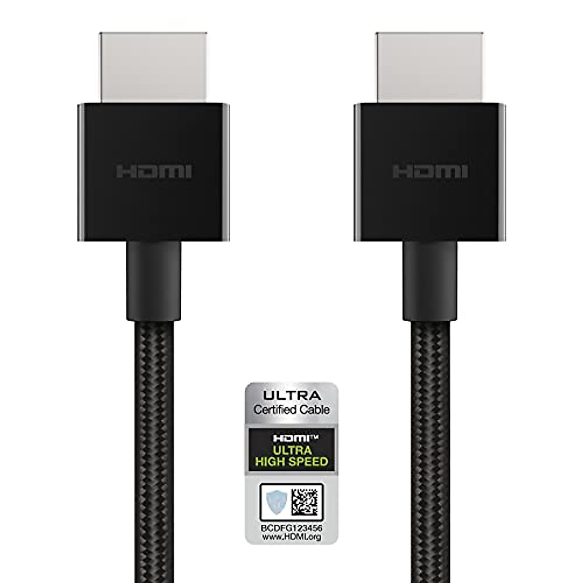 Belkin Ultra HD HDMI 2.1 Cable 6.6FT/2M, 4K Ultra High Speed HDMI Cable, 48Gbps HDMI 2.1 Braided Cord, Dolby Vision HDR & 8K@60Hz Capable, Compatible w/ Playstation, PS4, PS5, Xbox Series X & More