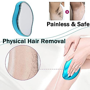 Bleam Crystal Hair Eraser, ANTAND Hair Removal Device 3rd Gen 2023 Magic Painless Exfoliation Hair Remover Tool for Women Men Leg Arm Back, Eco-Friendly Reusable Hair Eraser for Soft Smooth Skin