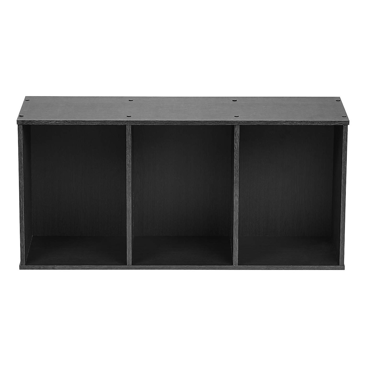 IRIS 3-Tier Wood Storage Shelf, Black