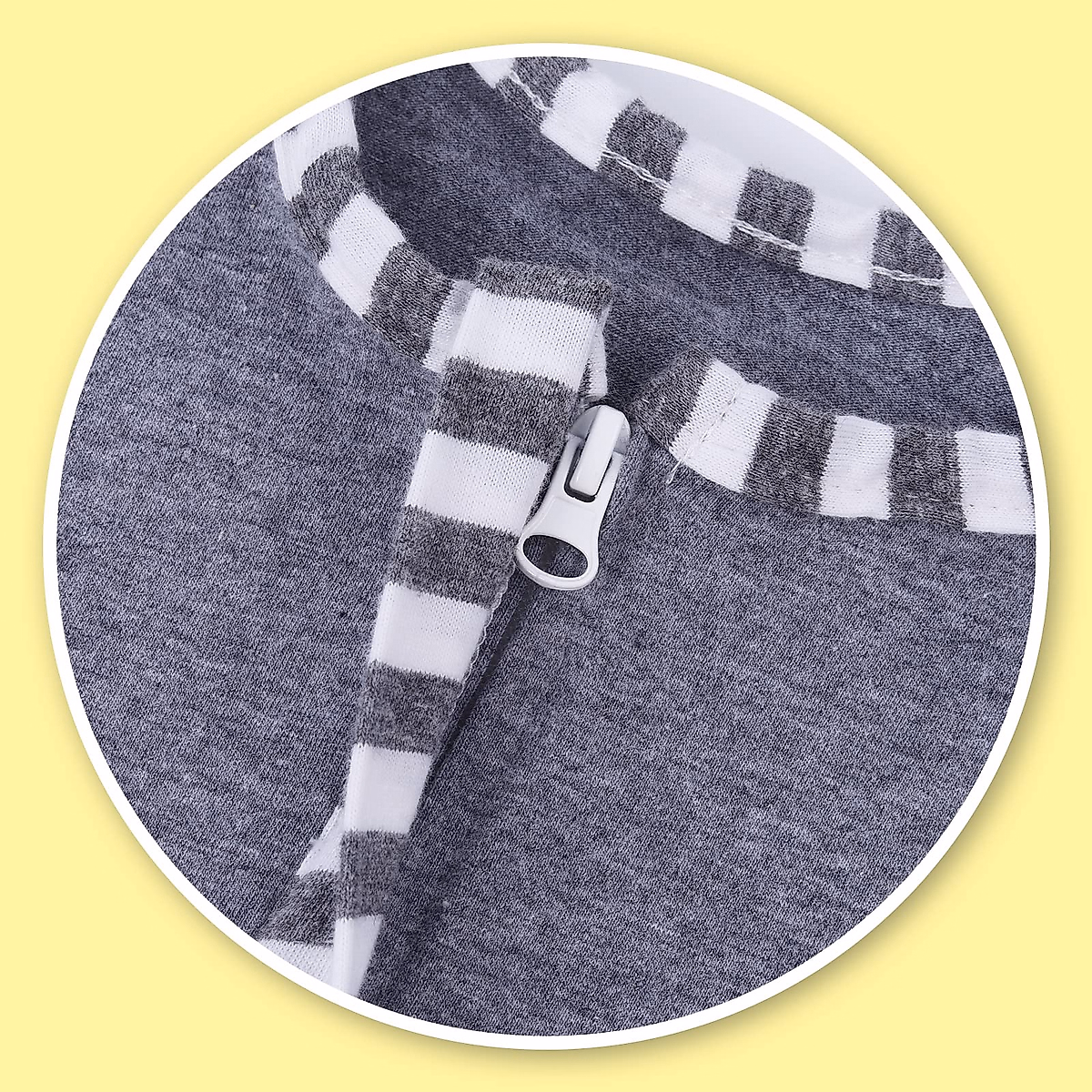 aQuooky Baby Blanket Sack with Arms Free Design,Transition to Arms Free Wearable for Newborn Girl and Boy, Small 0-3Months,Grey Color