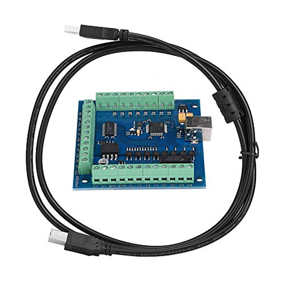 Breakout Board Interface, Motion Controller 100KHz 4 axis Linkage USB Stepper Servo Driver Motion Control Card, Desktop Barebones