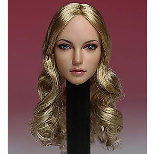 HiPlay 1/6 Scale Female Figure Head Sculpt, Beuty Charming Girl Doll Head for 12" Action Figure Phicen, TBLeague DH046 (B)