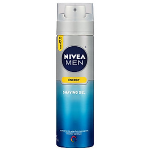 NIVEA FOR MEN Energy, Shaving Gel 7 oz (Pack of 2)