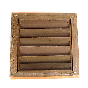 Miller Shingle Square Clear Cedar Vent, Flush Mount - 12 inch x 12 inch
