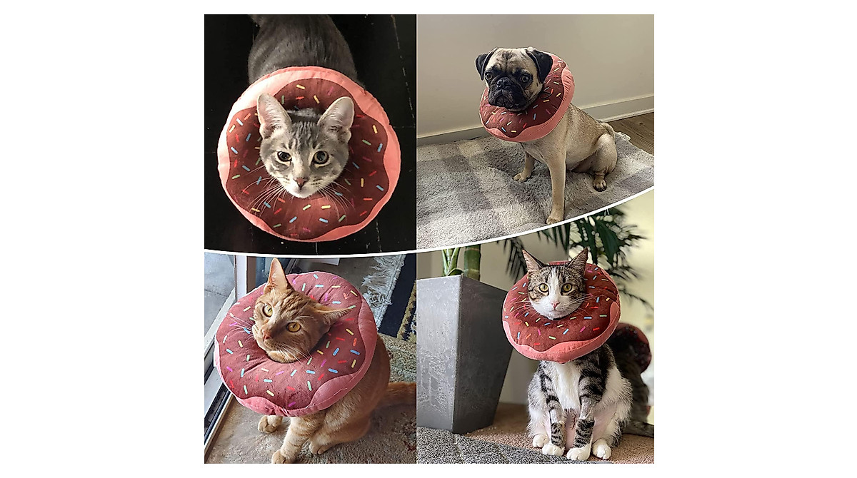 Cat Recovery Collar Soft | Adjustable Donut Cone for Comfortable Healing