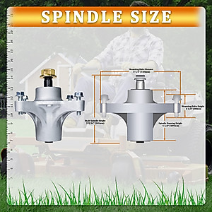 KOOTANS Lawn Mower Spindle Replace for Toro Exmark Oz-line, Toro SS4235 SS5000 SS4200 and Timecutter 5060, Part Numbers 117-7267, 117-7439, Replacement Mower Deck 34" 42" 50" 60" Spindle Assembly