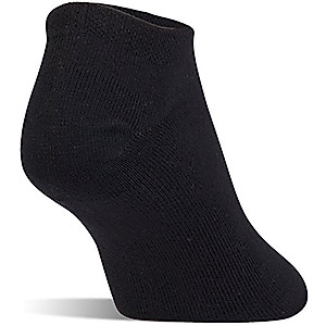 Under Armour Women's Essential Charged Cotton No Show Liner Socks (6 Pack), Black, Medium