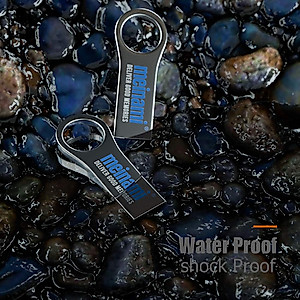 MEINAMI Customized USB Flash Drive Metal Ring Custom Thumb Drive Metal Personalized Memory Stick 512MB 100 Pack