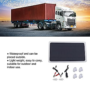 Walfront 20W 12V Solar Panel, Solar Cell Panel Charger Board for Charging Car RV Boat Mobile Phone Monocrystalline Silicon+ABS Material, Solar Panels