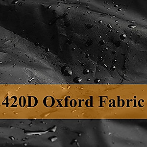 YSUEFIJO Garden Furniture Cover Waterproof 31x32in, Patio Outdoor Table Covers Round, 420D Oxford Fabric Patio Furniture Covers, Outdoor Dining Set Cover, Anti-Fading Cover, for Deck, Lawn