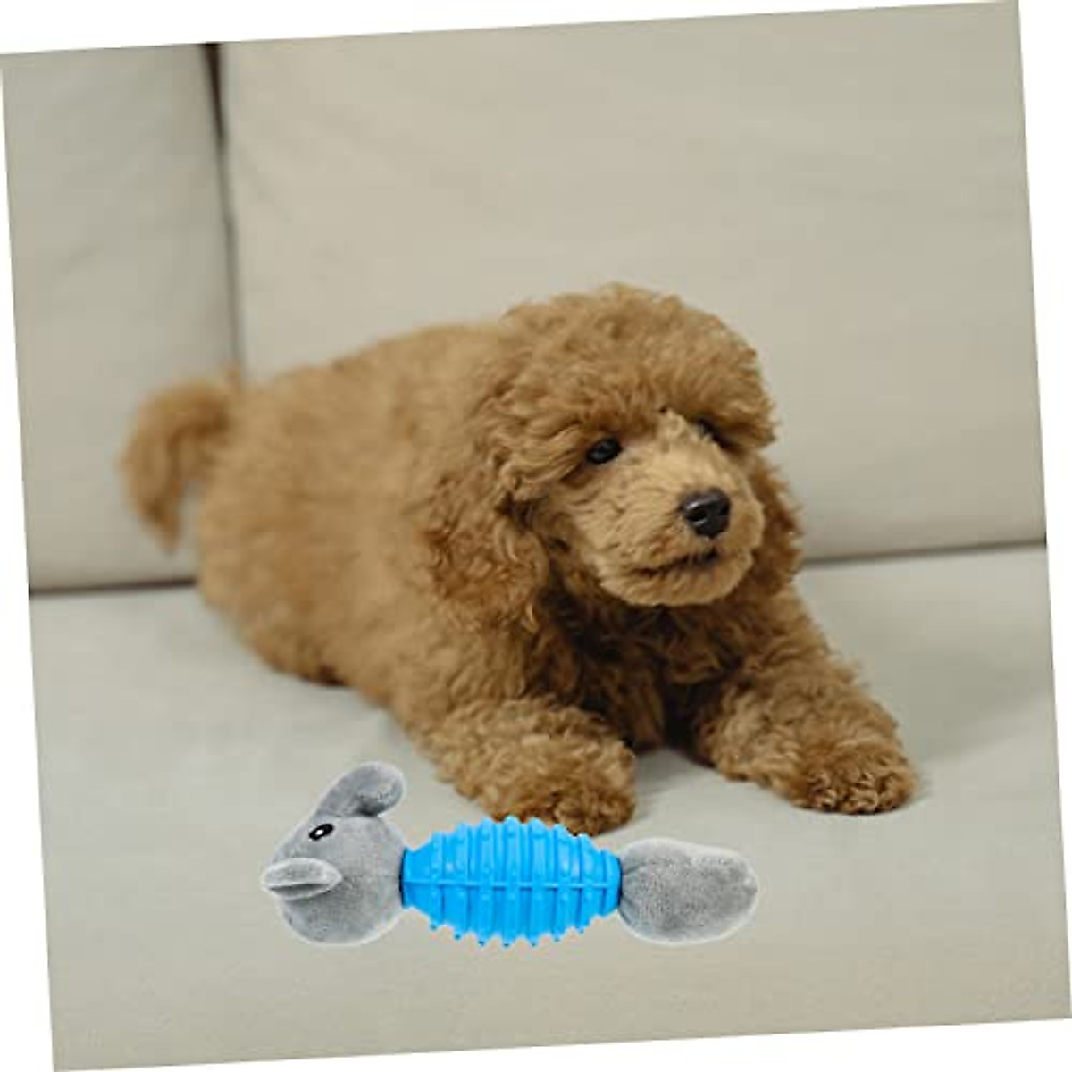 NOLITOY 2pcs Pet Toy Dog Grinding Toys Dog Molar Plaything Animal Dog Chew Toy Dog Dental Toys Dog Sound Toys Teething Toys for Puppies Outside Toys Soft Toy Plush Cartoon Dog Pet Supplies