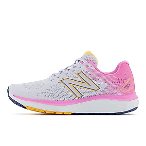 New Balance Women's Fresh Foam 680 V7 Running Shoe, Libra/Vibrant Pink/Night Sky, 8
