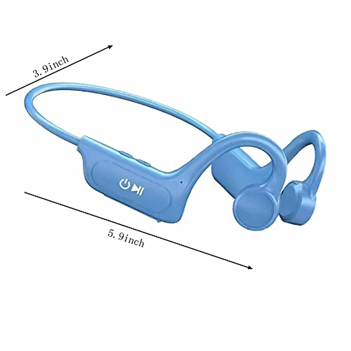 Bone Conduction Headphones with Noise Reduction Tech,Waterproof Wireless Bluetooth 5.0 Sport Headset for Running,Cycling,Hiking,Gym,Climbing & Driving